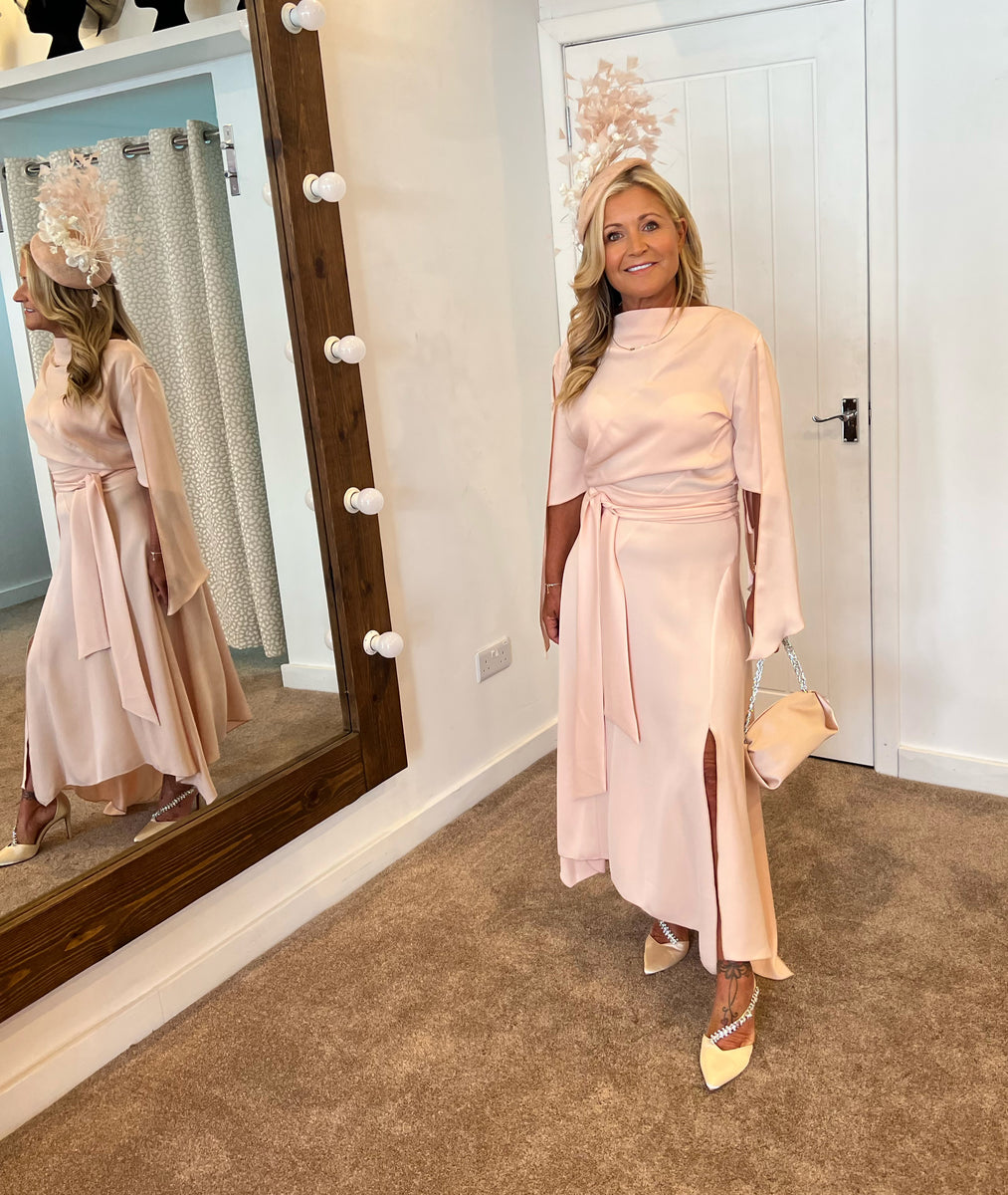 Kevan Jon Como dress in quartz nude – Deja Elite Boutique